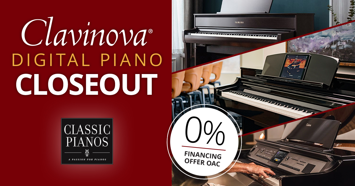 Clavinova Digital Piano Closeout Sale | Classic Pianos of Reno ...